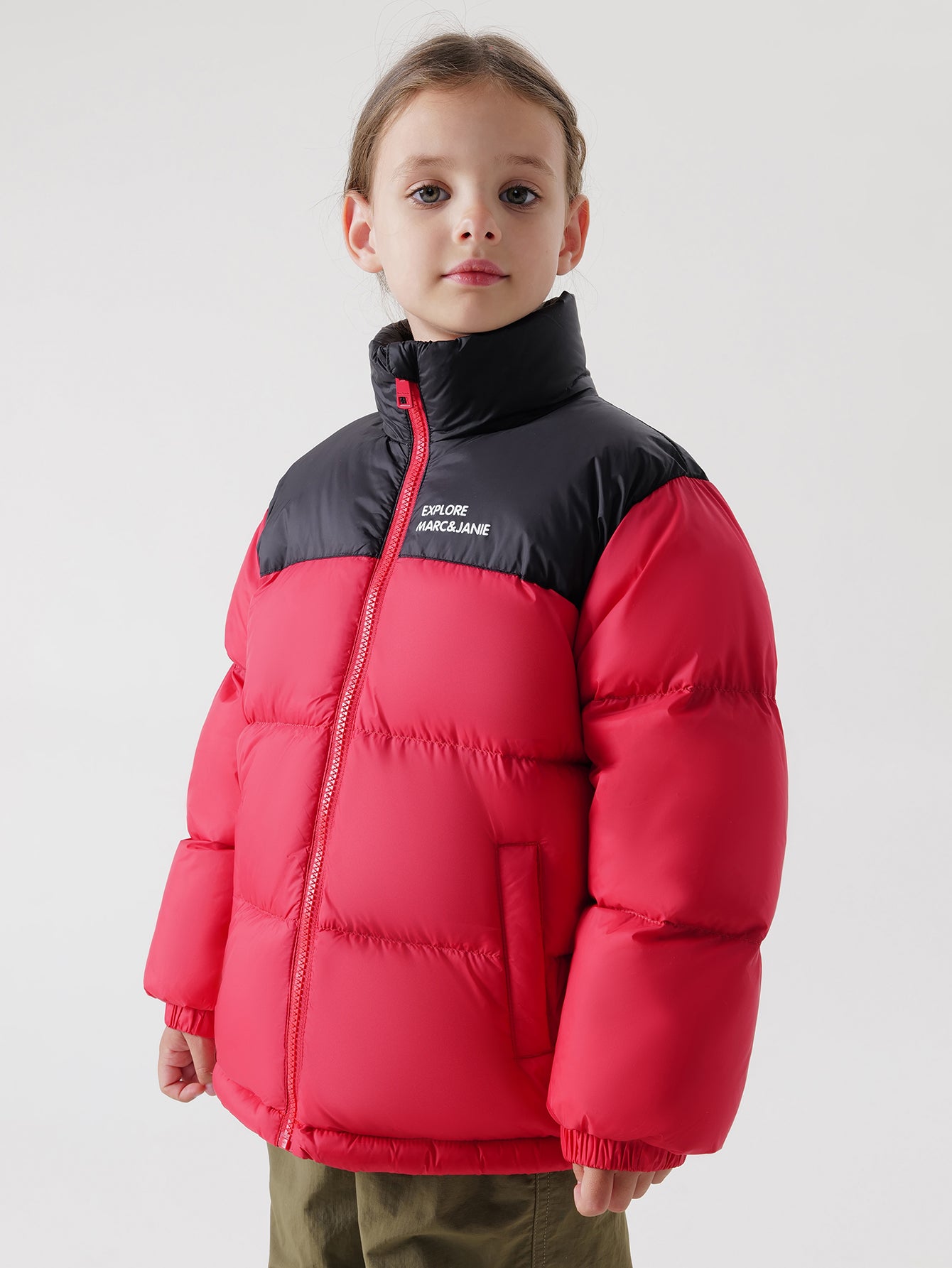 Boys Girls Color Block Ultralight Down Jacket 231162 – MARC&JANIE