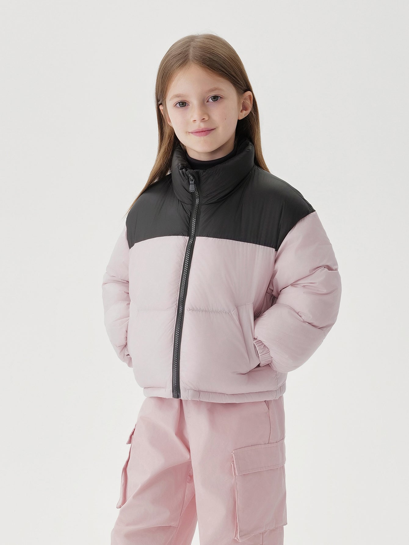 MARC & JANIE Toddler Kids Girl Ultralight Color Block Down Jacket 2316 ...